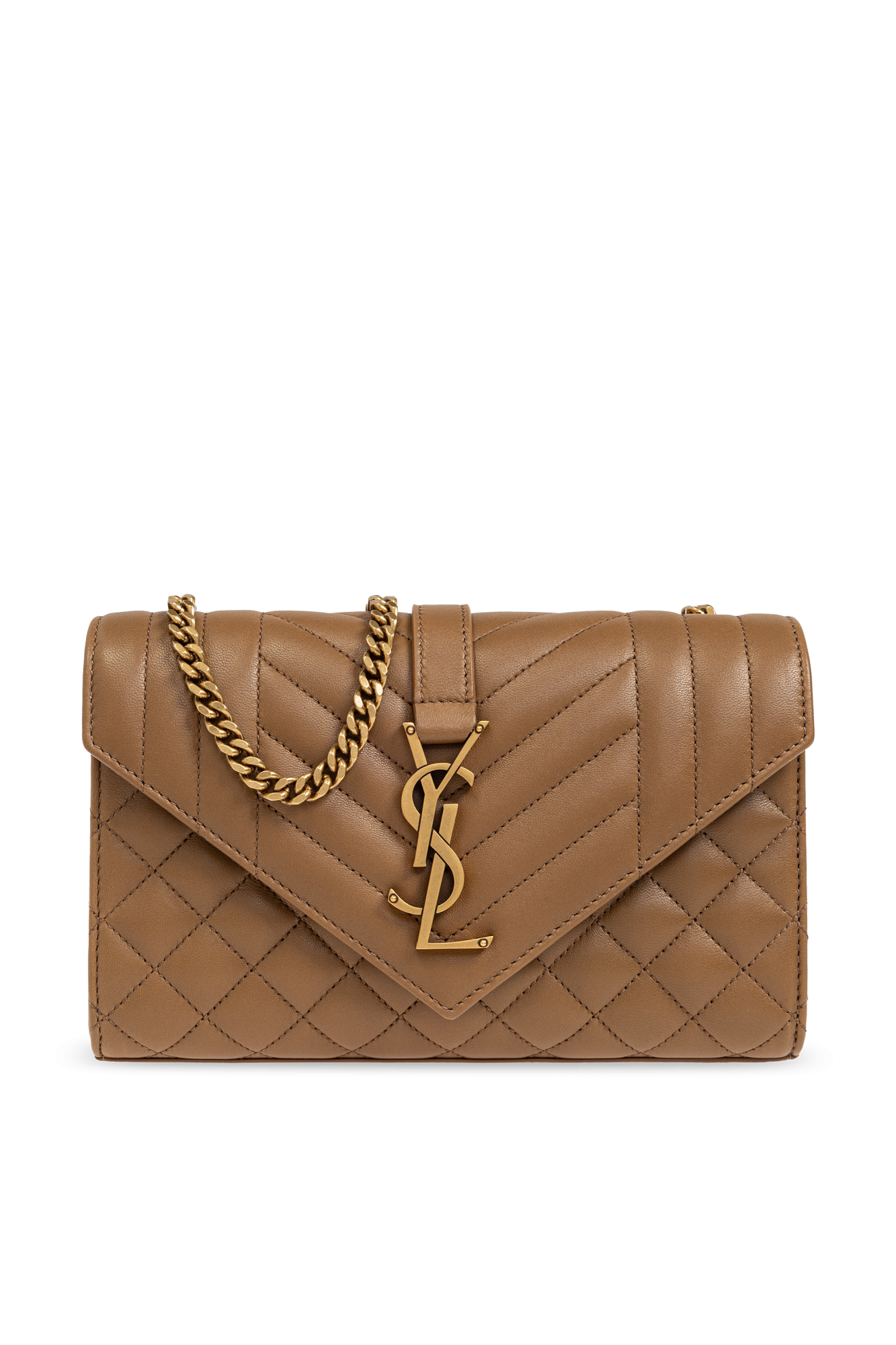 Br zowy Torba na rami Envelope Saint Laurent Vitkac Polska